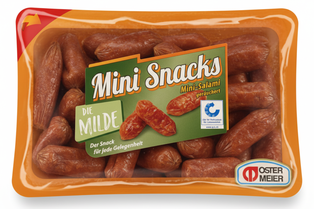 Mini Snacks Mild, 250g – Ostermeier